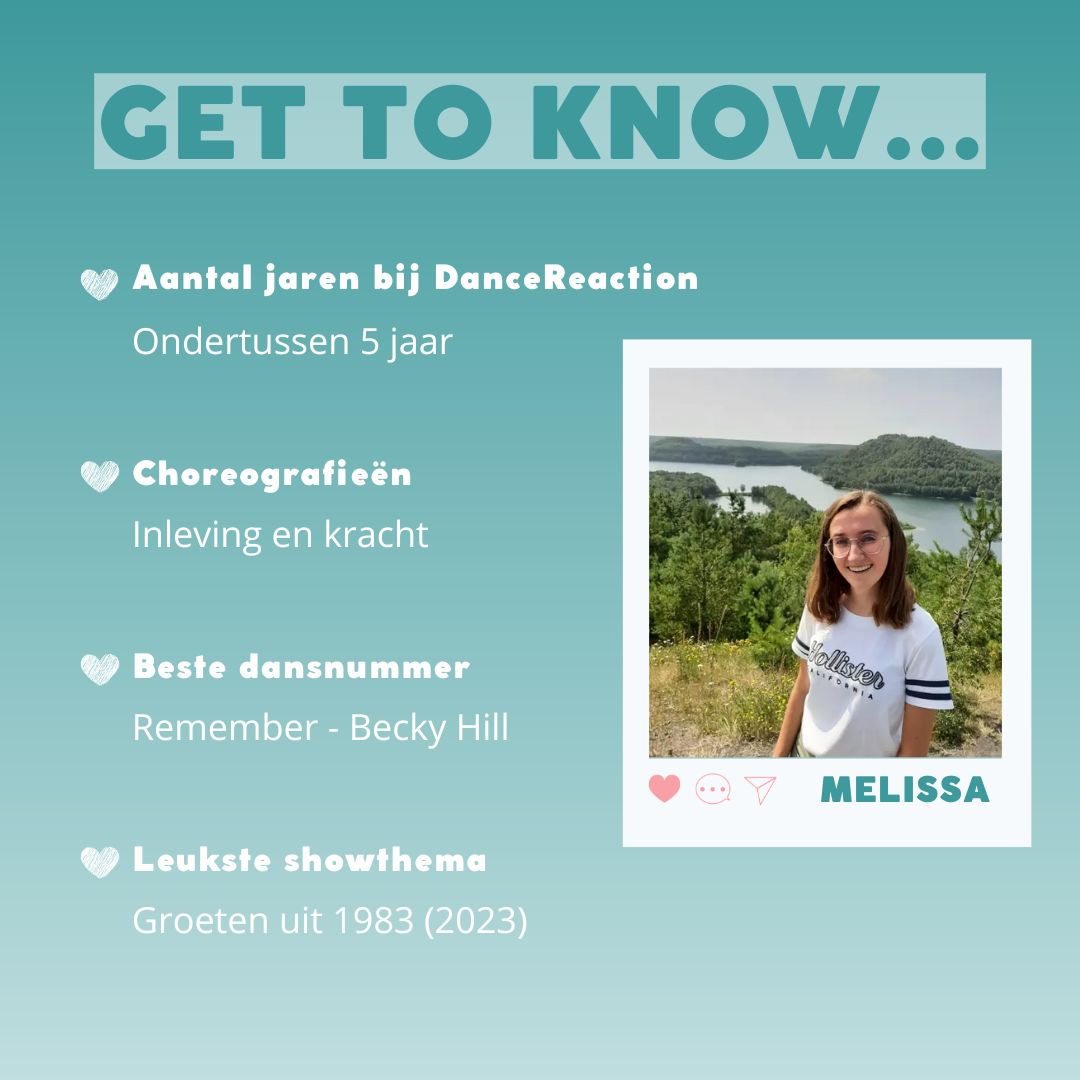 Melissa – DanceReactionVZW